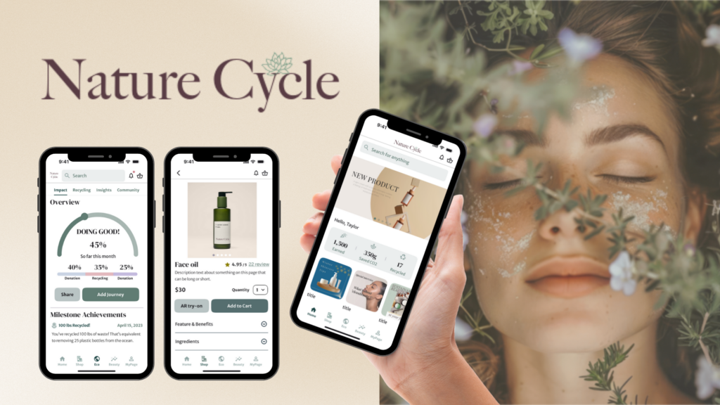 UX/UI case study & app design: Nature Cycle - Yuuri Design Portfolio